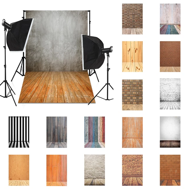 STUDIO PHOTOGRAPHY BACKDROPS Props Photo Background Wood Floor Brick ...