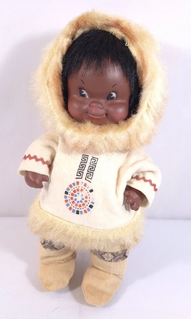 1970'S REGAL KIMMIE Boy First Nation, Inuit, Eskimo 12'' Dolls, Made in ...