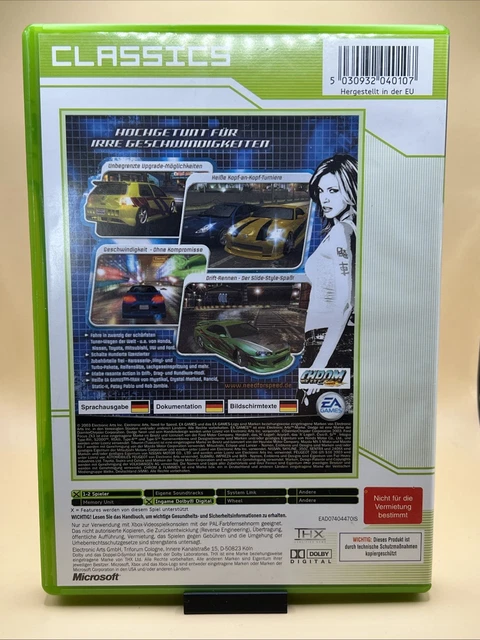 NEED FOR SPEED Underground – Xbox Classics – OVP – Sehr guter Zustand ...