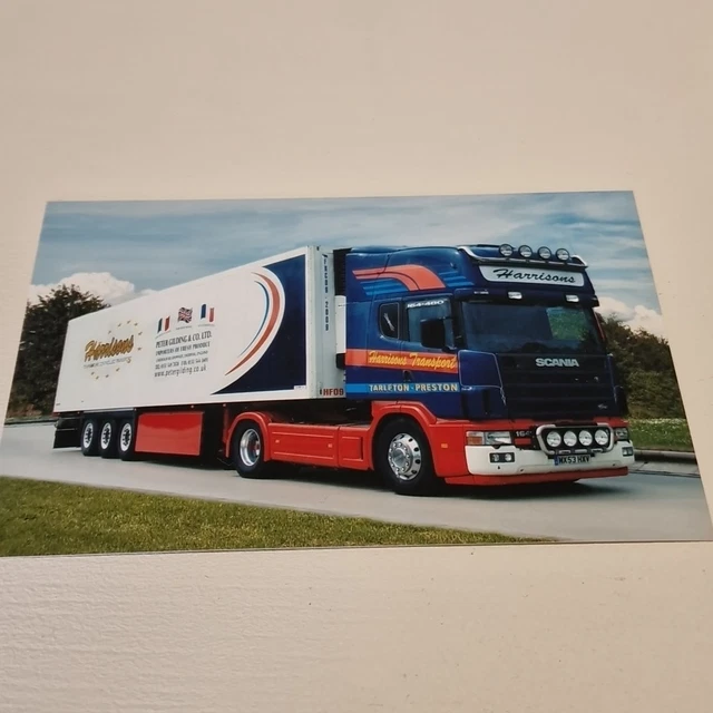 HARRISONS TRANSPORT PRESTON Scania Truck/Lorry photo 6x4 £1.75 ...