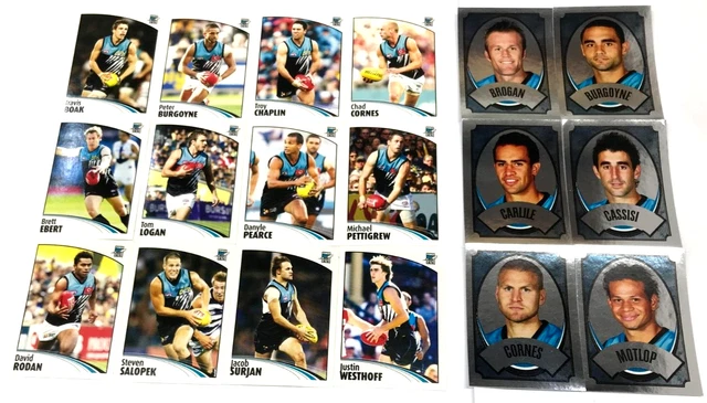 2009 SELECT AFL Collectable Mini Stickers Full Base+Foil Team Set P ...
