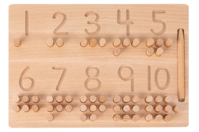 1-10 NUMBER TRACING and Counting Board - IFIT MONTESSORI MATH MATERIALS ...