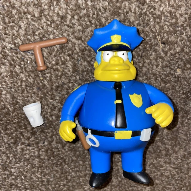 THE SIMPSONS WORLD Of Springfield Chief Wiggum Playmates Action Figure ...