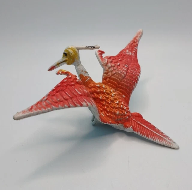 VINTAGE DINOSAUR PTERANODON Pterodactyl Plastic Toy Figure 1980s Hong ...