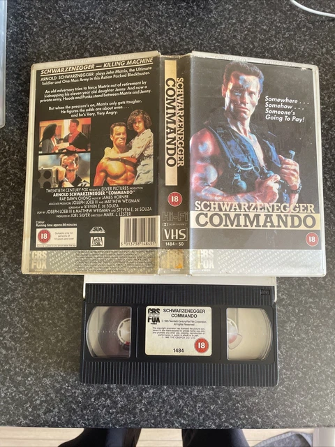 COMMANDO BIG BOX Ex Rental Vhs Tape £21.52 - PicClick UK