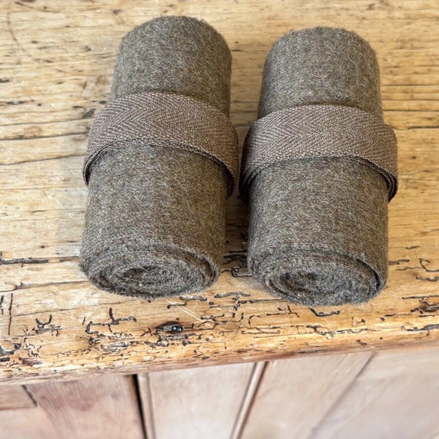 WW2 ERA FOX British Army Officers Puttees X2 / Pair 110Cm Long Broad ...