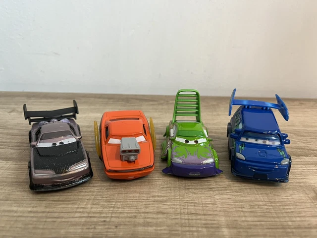 DISNEY PIXAR CARS Bad Boys Wingo, DJ, Snot Rod & Boost Diecast 1:55 ...