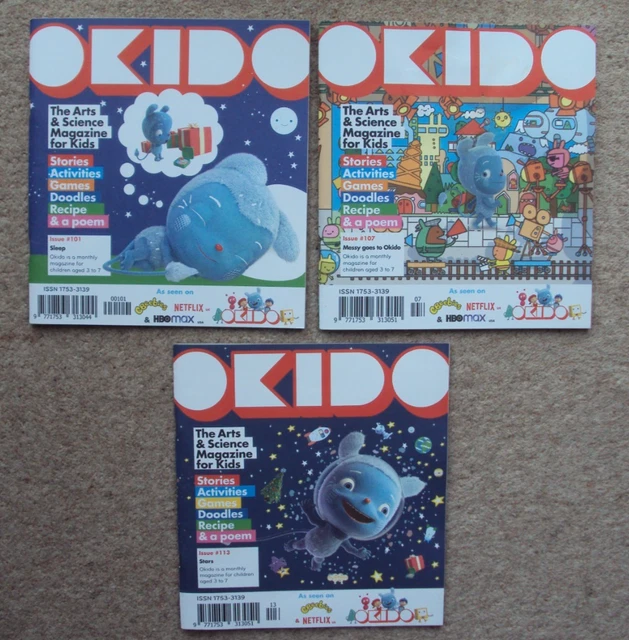 OKIDO MAGAZINE BUNDLE Issue 101 107 & 113 The Arts & Science Magazine ...