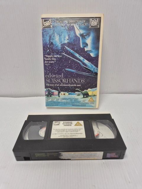 EDWARD SCISSORHANDS VHS Tape £7.99 - PicClick UK