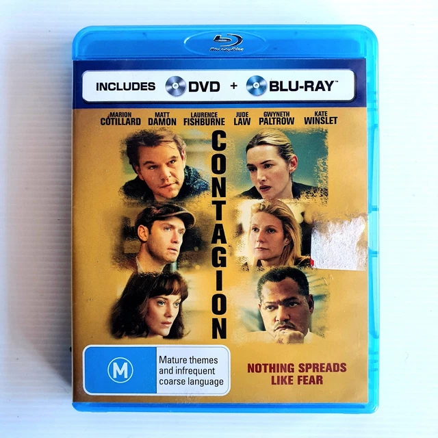 CONTAGION BLU-RAY 2011 Thriller, Matt Damon, Kate Winslet (Missing Dvd ...