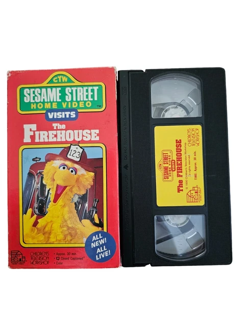 SESAME STREET HOME Video Visits The Firehouse (VHS, 1990) Random House ...