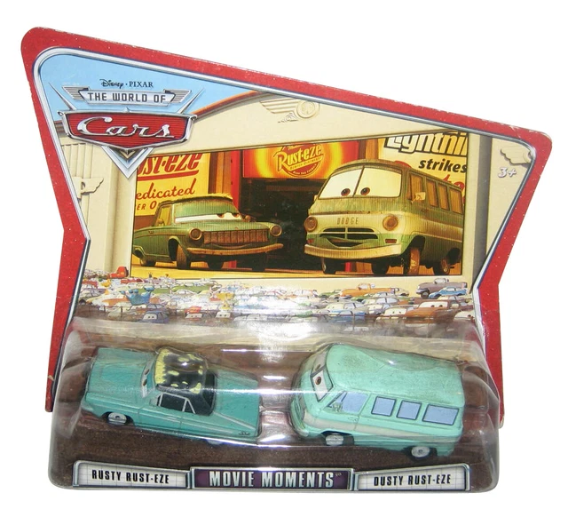 DISNEY PIXAR CARS Movie Moments Rusty & Dusty Rust-Eze Toy Car Set £31. ...