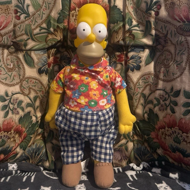 TALKING HOMER SIMPSON Doll/Plush 1997 Vintage THE SIMPSONS EXCELLENT ...