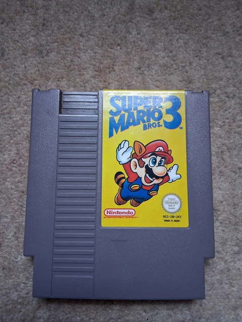SUPER MARIO BROS 3 (NES) Cartridge Tested Working Genuine Nintendo PAL ...