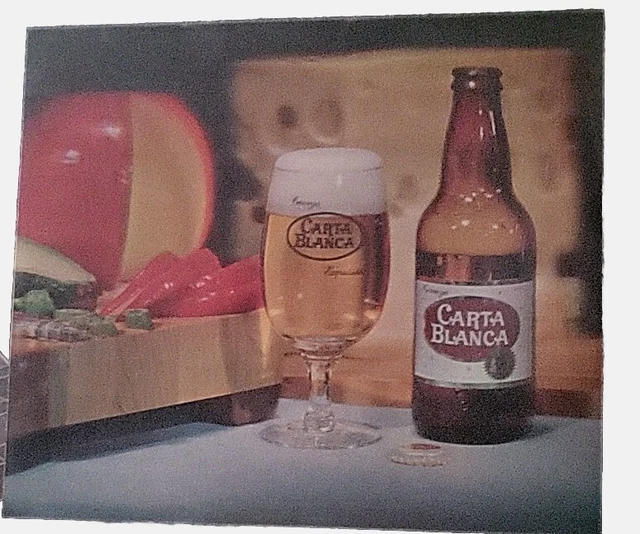 RARE HTF CARTA Blanca Beer/Cheese Vari-Vue 3D Lenticular Picture Nos ...