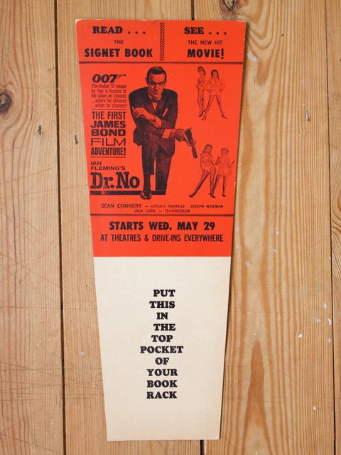 1963 DR NO Signet Book Original James Bond 007 US Shop Display Card Ian Fleming £208.69 ...