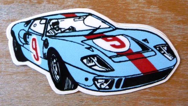 FORD GT40 GULF Racing / Motorsport Sticker Decal £3.00 - PicClick UK