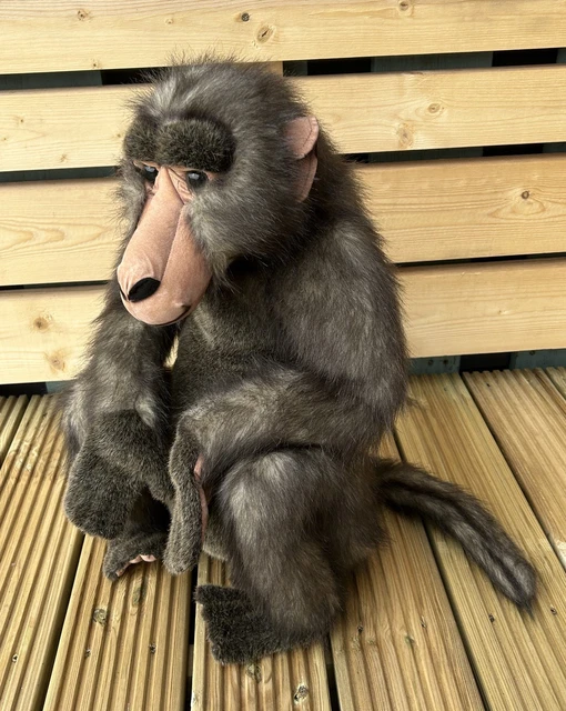 LARGE REALISTIC BABOON Monkey Stuffed Teddy Zoo Safari Bedroom Themed ...