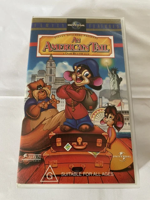 AN AMERICAN TAIL VHS Video Tape Steven Spielberg Universal Amblin ...
