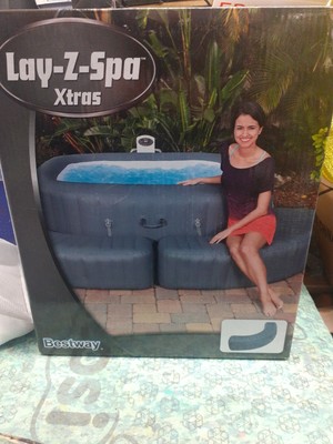 BESTWAY LAY-Z-SPA SURROUND Grey Seat - Hot Tub 🔥 Free Fast Delivery 🚚 £ ...