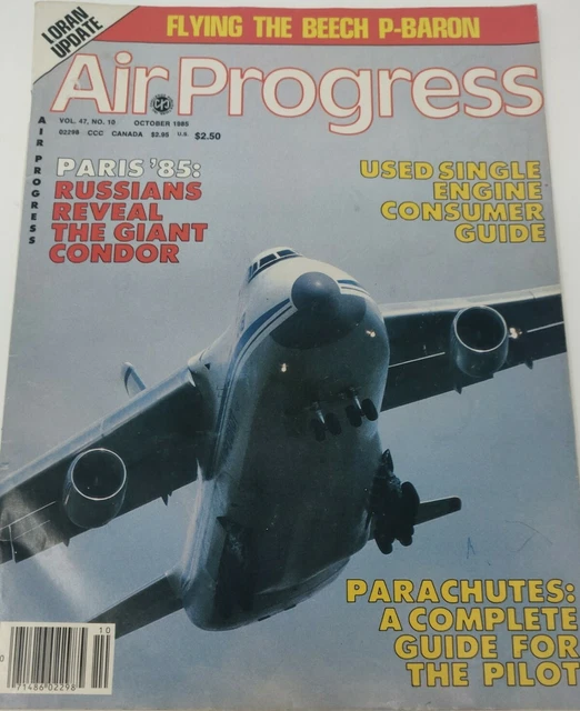 AIR PROGRESS MAGAZINE October 1985 Paris '85 The Giant Condor Beech P ...