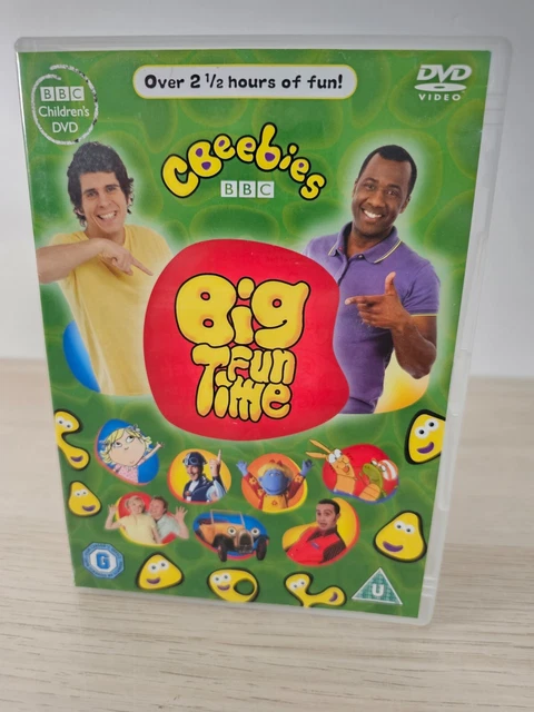 CBEEBIES BIG FUN Time DVD Region 2 PAL BBC LazyTown Tweenies Tommy Brum ...