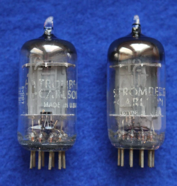 2 X 12AU7 [ECC82] Stromberg-Carlson, D-Getter, 100% EUR 24,99 - PicClick IT