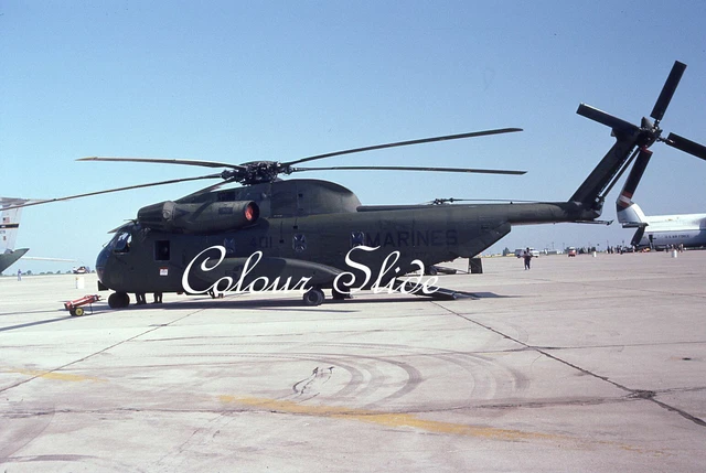 US MARINES CH-53A 154883, Richards Gebaur, 6.82, Colour Slide, Aviation ...