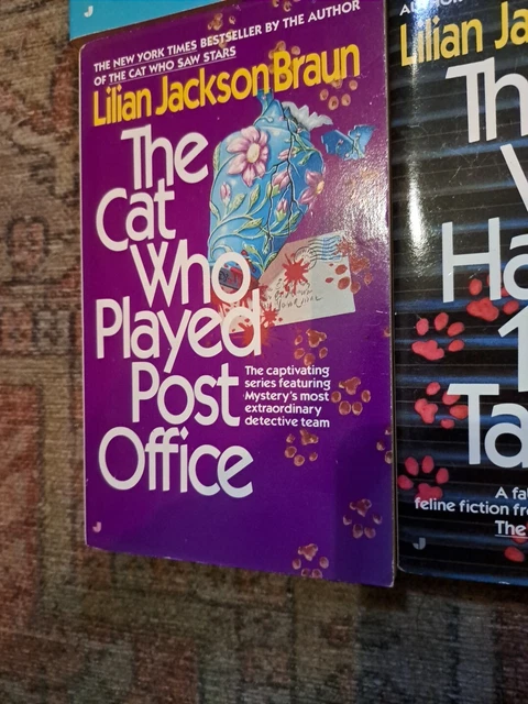 LOT DE 6 livres série de livres Lillian Jackson Braun THE CAT WHO ...