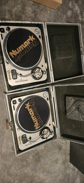 NUMARK PRO TT-2 Professional Direct Drive Turntables with flight cases ...