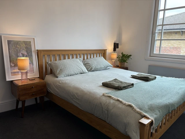SOLID WOOD SUPER King Bed Frame - Fair Condition £75.58 - PicClick UK