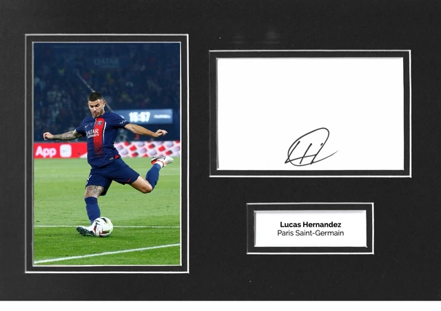 LUCAS HERNANDEZ SIGNED 12x8 Photo Display Paris Saint-Germain Autograph ...