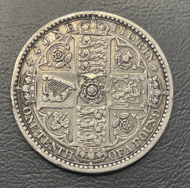1849 VICTORIA SILVER godless florin 2 shilling coin £51.04 - PicClick UK