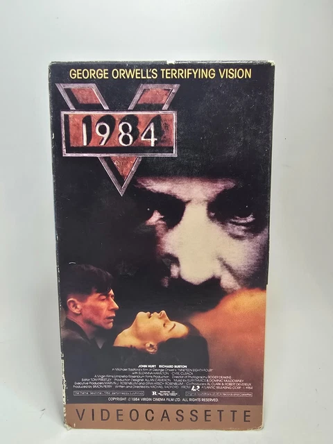 RARE GEORGE ORWELL'S 1984 VHS TAPE John Hurt Richard Burton IVE Sci-Fi ...