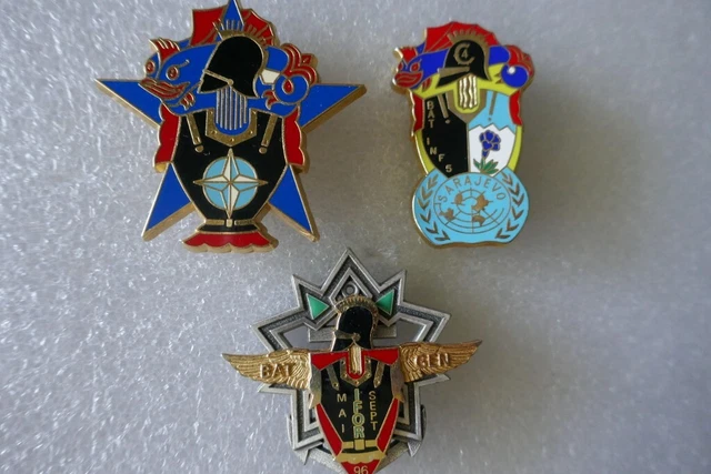 3RD AND 4TH Genie OPEX Military Badges Numbered KOSOVO SARAJEVO IFOR £ ...