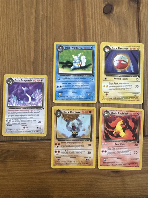 POKÉMON TCG - Team Rocket Vintage Dark Pokémon Bundle - 5 Cards! EUR 9 ...