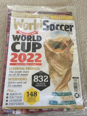 WORLD SOCCER MAGAZINE Qatar 2022 World Cup Special Plus Giant Wallchart world-soccer-magazine-qatar-2022-world-cup-special-plus-giant-wallchart