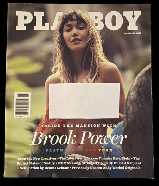 PLAYBOY MAGAZINE MAY/JUNE 2017 ~ Playmate of the Year Brook Power Cover ...