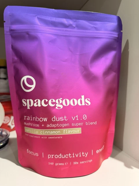 SPACEGOODS RAINBOW DUST 240g | 30 Servings | Flavoured Mushroom Coffee ...