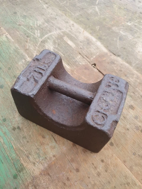 VINTAGE ANTIQUE CAST Iron Crane 7 Lb Weight Door Stop Bookend ...
