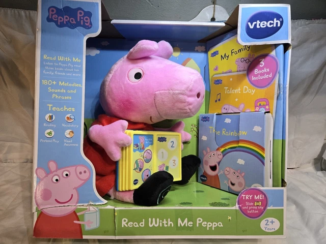 VTECH PEPPA PIG Read With Me 3 Story Books Learning Educational Toy ...