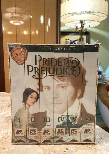 NEW SEALED*PRIDE AND Prejudice* Jane Austen A&E Mini-Series*VHS 6-Tape ...