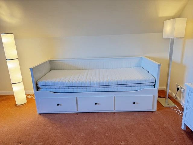 IKEA HEMNES DAY Bed – White | Very Good Condition £104.70 - PicClick UK