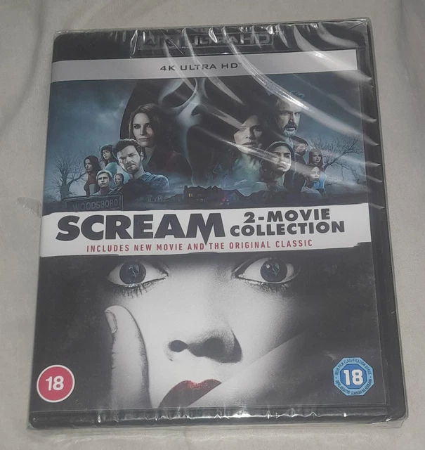 SCREAM - (4K UHD) 2 movie collection, New and sealed £3.28 - PicClick UK