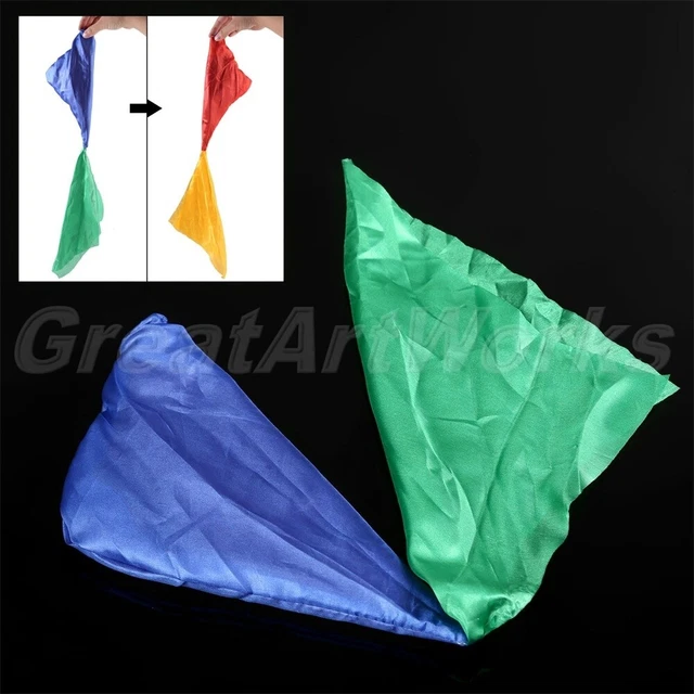 SURPRISE YOUR FRIENDS! Change Colour Silk Scarf Close up Stage Magic ...