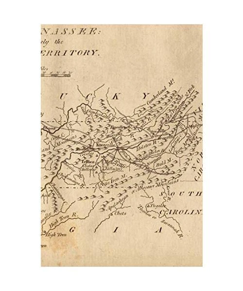 4X6 TENNESSEE VINTAGE Map Field Journal / Field Notebook / Field Book ...