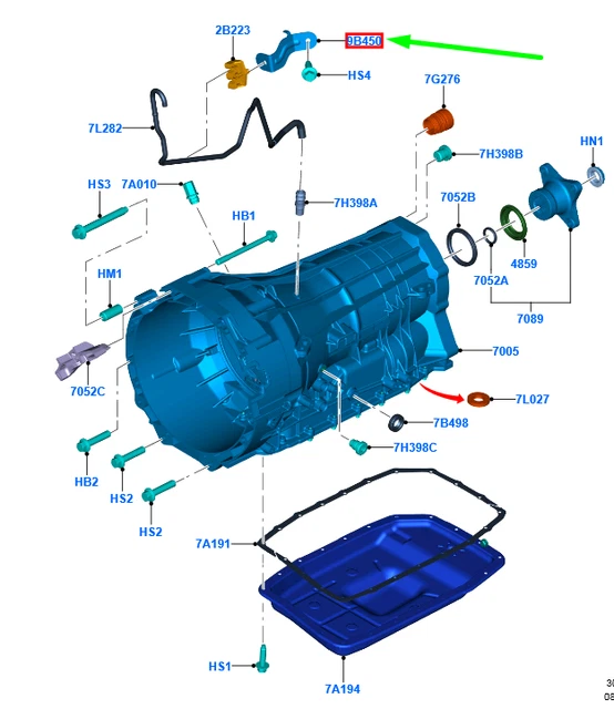 FORD RANGER T6 MK1 Transmission External Component Bracket 5357315 NEW ...
