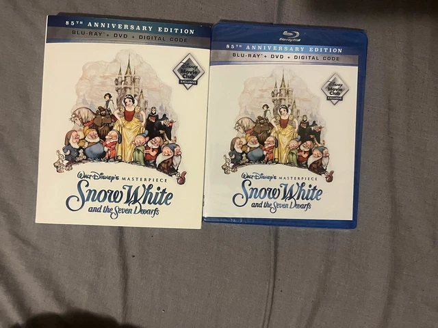 SNOW WHITE BLU Ray Dvd Combo No Digital Code Disney Movie Club 85th ...