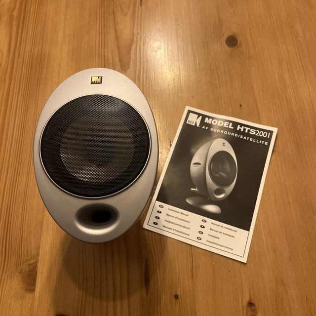 KEF EGG HTS2001 SP3327 Satellite Speaker - SINGLE -Silver/Grey Tested ...