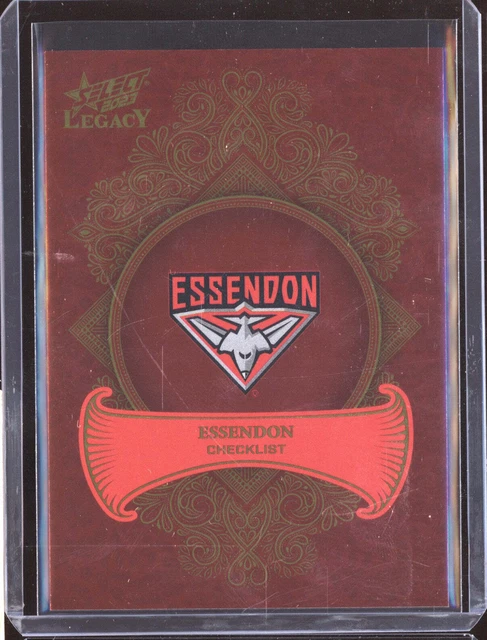 ESSENDON LOGO CHECKLIST 2023 Select Legacy AFL LP42 Legacy Plus 46/425 ... ESSENDON LOGO CHECKLIST 2023 Select Legacy AFL LP42 Legacy Plus 46/425 ...